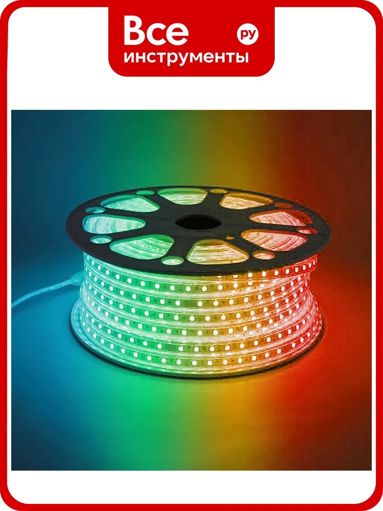 Светодиодная лента FERON 60SMD 5050 /м 11Вт/м 230V IP65 50м, RGB, LS706 32718