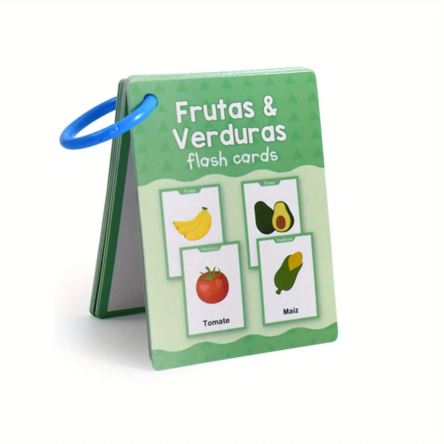 Развивающие карточки испанского языка для дошкольников Fruits Vegetables