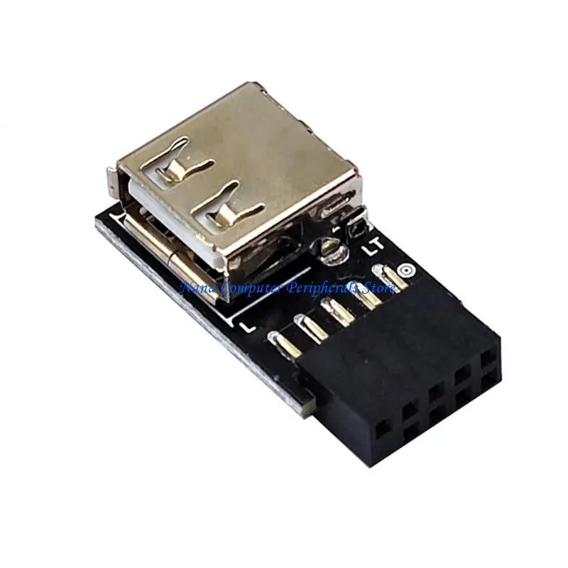 USB 2.0 адаптер 9-Pin на USB Type-A, Single mouth to the