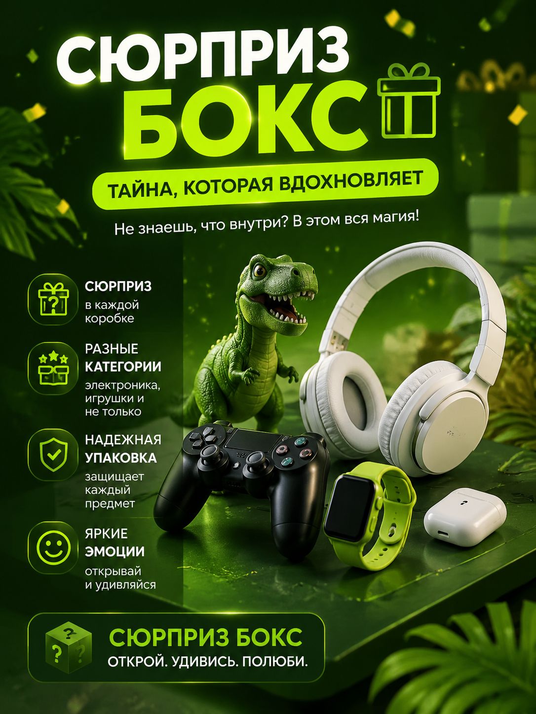 Сюрприз-бокс белый Сюрприз-бокс