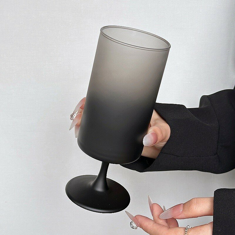 Градиентный черный Бокал 340ml (матовый, высокий, 1 шт. в упаковке)
