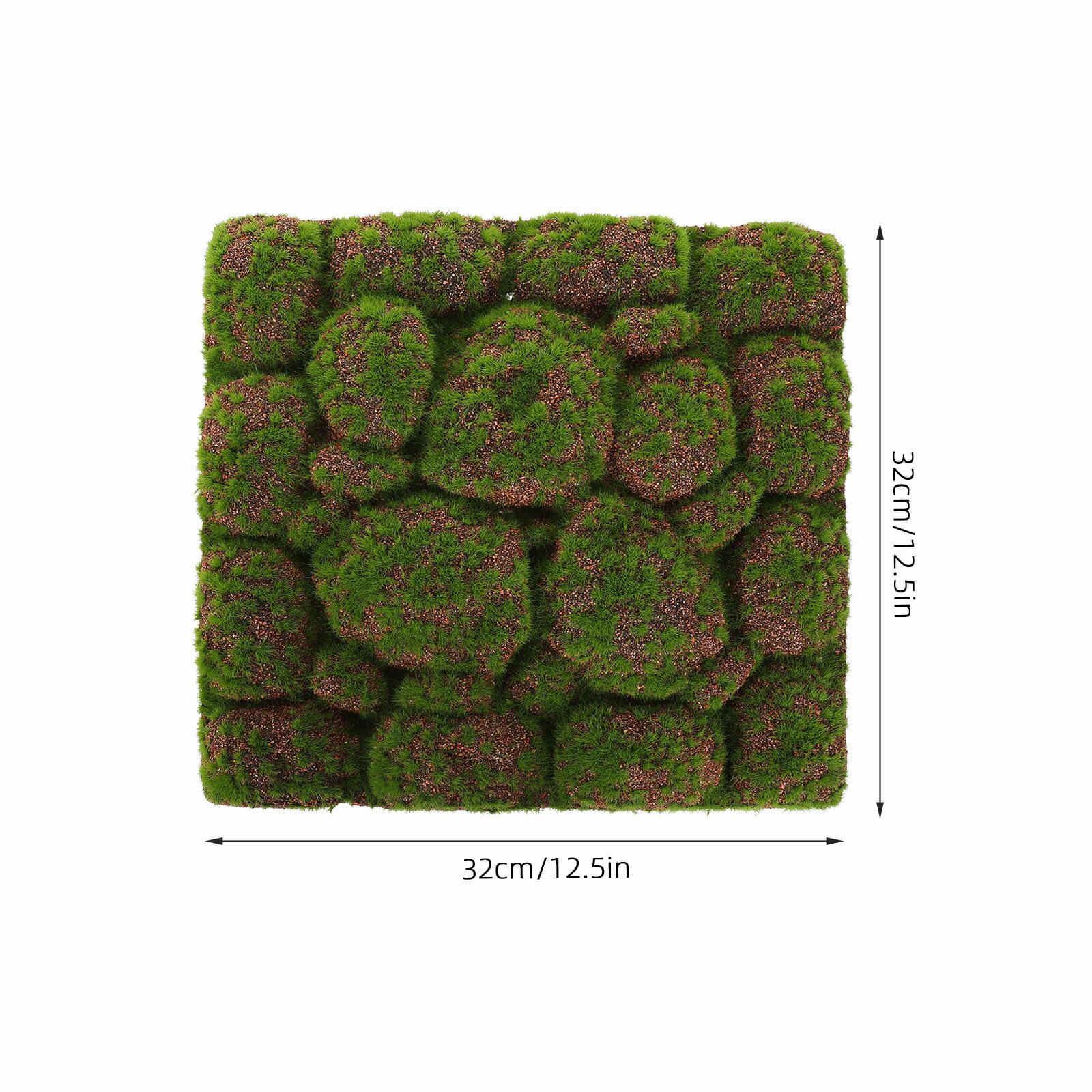 Декоративная Стена Из Травы Реалистичный Внешний Вид Без Ухода 32.00X32.00X3.50Cm