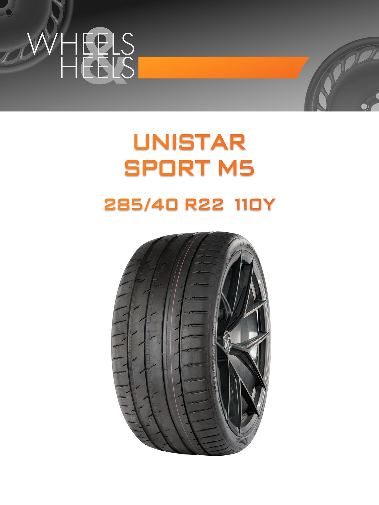 Шина автомобильная UNISTAR SPORT M5 285/40 R22 110Y XL SUMMER, летняя, универсальная