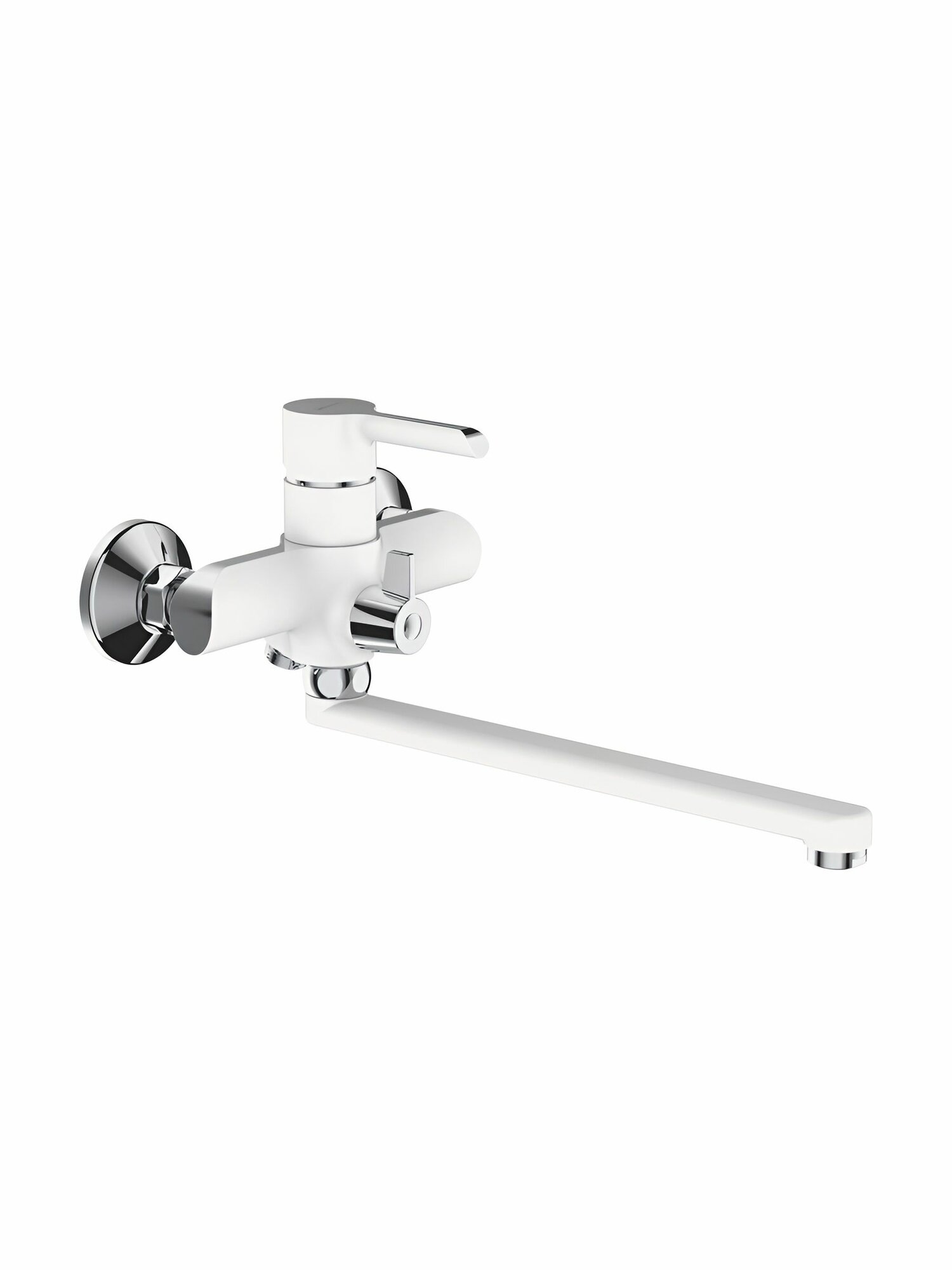 SHEVANIK Cмеситель для ванной, белый-хром S6022F