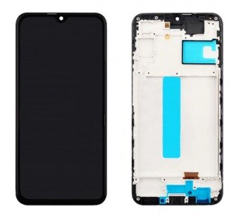 Дисплей для Samsung A256E Galaxy A25 в рамке с тачскрином (черный) (OLED)