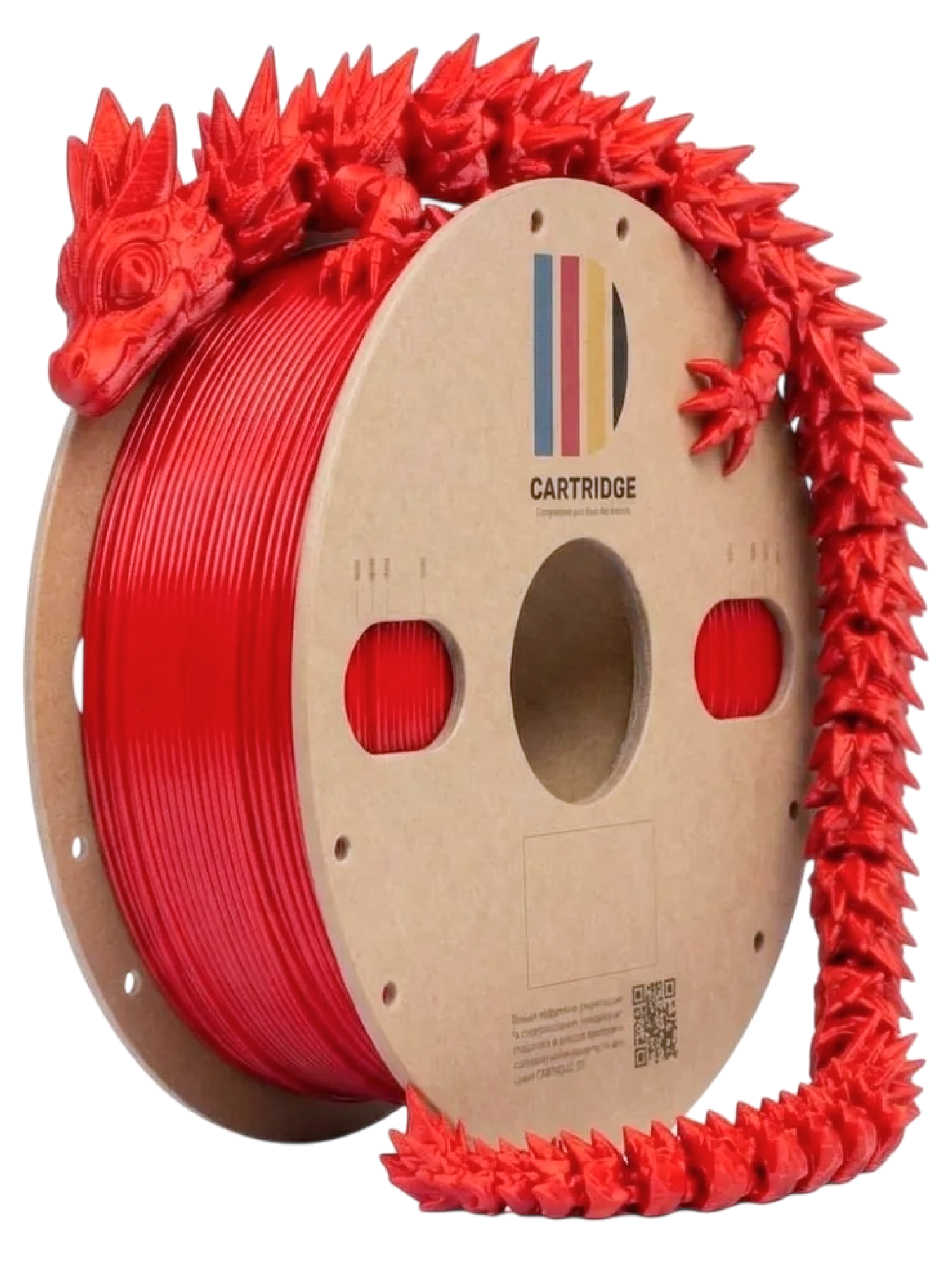 PLA пластик CartriDge 1.75мм 1кг шелк красный для 3D-принтера