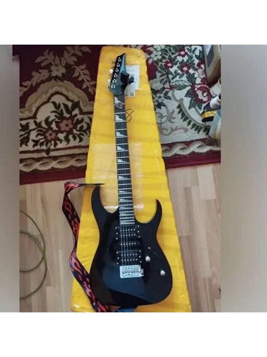 Акустическая гитара Электроакустическая Kuruisi-170 Подлинная гарантия_Blac2andwhite1 11-струнная