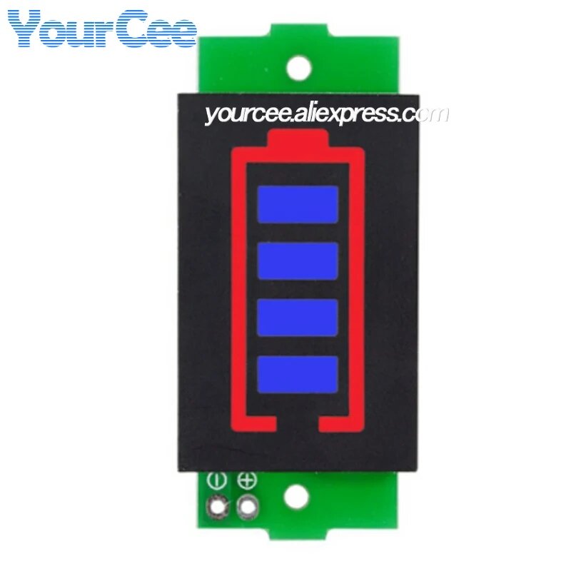 Your Cee Литий-ионный батарейный тестер 3.7В 1S-8S 2pcs, Blue