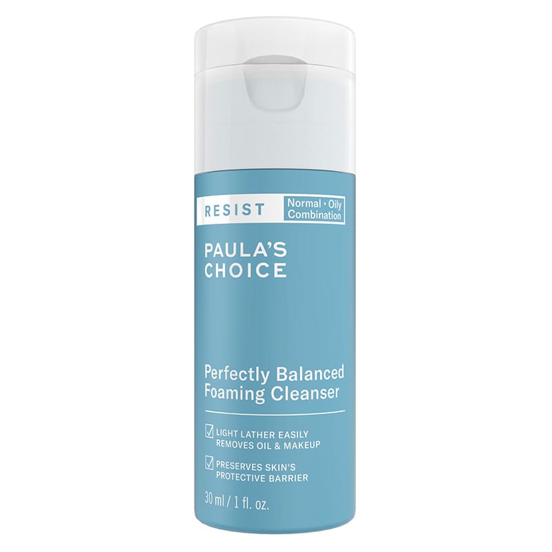 Средство для умывания Paula's Choice Resist Perfectly Balanced Foaming Cleanser, очищающе-нормализующая пенка, 30 мл