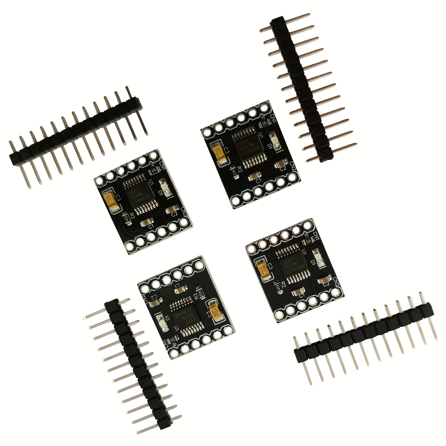 Модуль драйвера двигателя DRV8833, комплект из 4 шт, 1.5А, двухканальный H-мост, для робототехники и микроавтоматизации