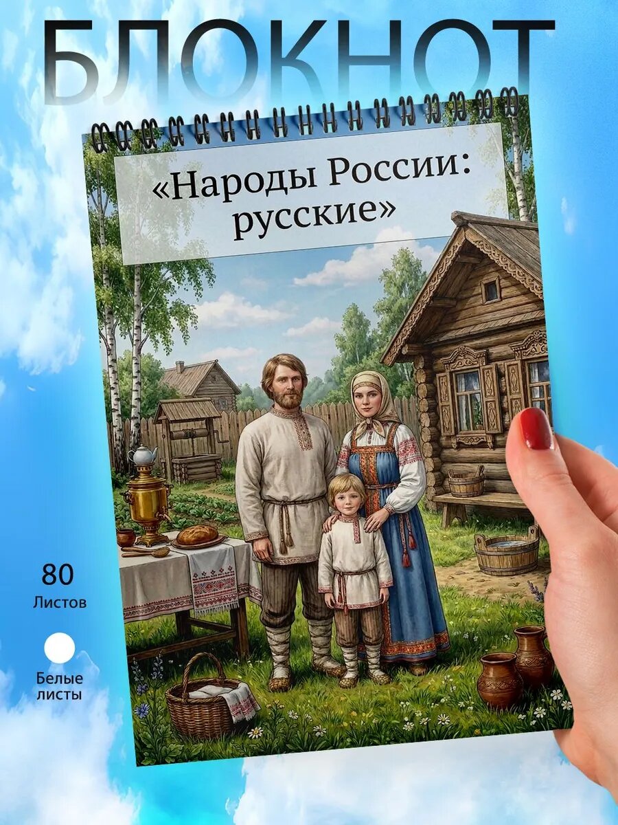 Блокнот А6 - Народы России - Русские