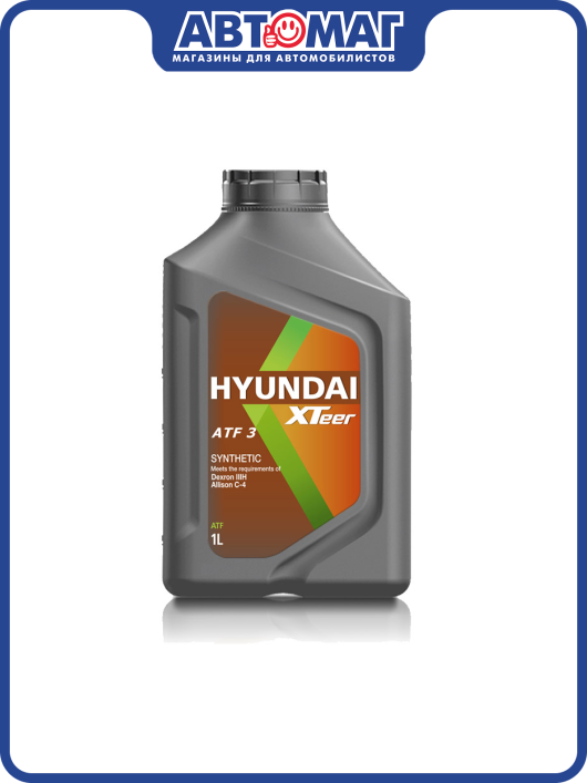 Масло трансмиссионное синтетическое Hyundai XTeer ATF-3 (1л) HYUNDAI Xteer HY-ATF-3-1L