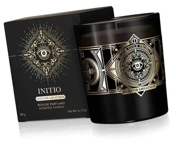 Парфюмированная свеча Oud For Greatness для дома 180 гр / Инитио Уд Фор Грейтнесс