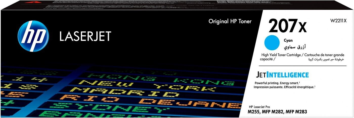 Картридж лазерный HP W2211X (207X) оригинальный, голубой (2 450 стр.) для Color Laser M282/M283