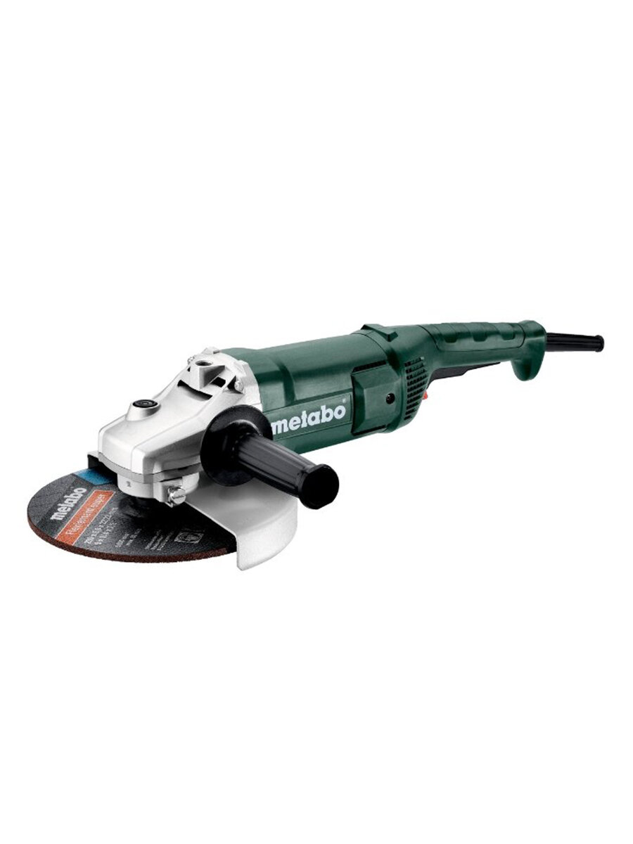 Угловая шлифмашина сетевая Metabo WE 2200-230 (606437000) 2200 Вт, 6600 об/мин, зеленый