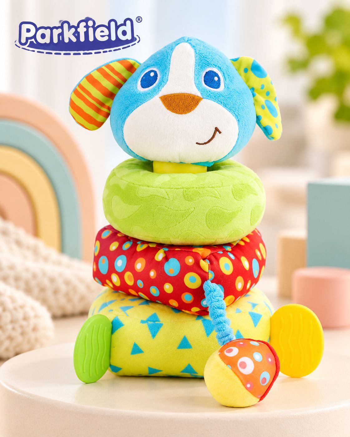 Игрушка-пирамидка мягкая Parkfield Собачка 81401B