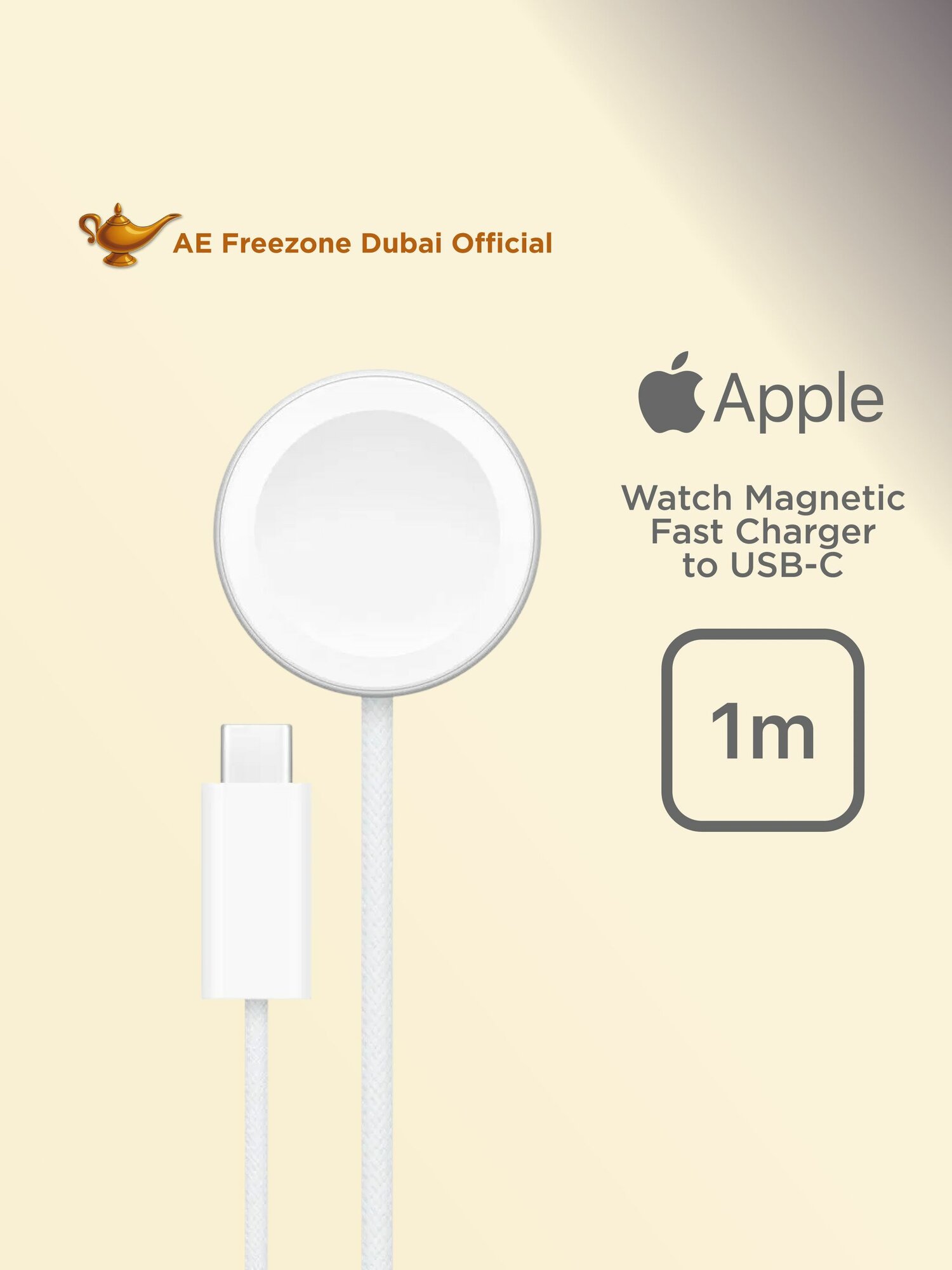 Кабель Apple Watch Magnetic Fast Charger to USB-C Cable 1m (ML434)