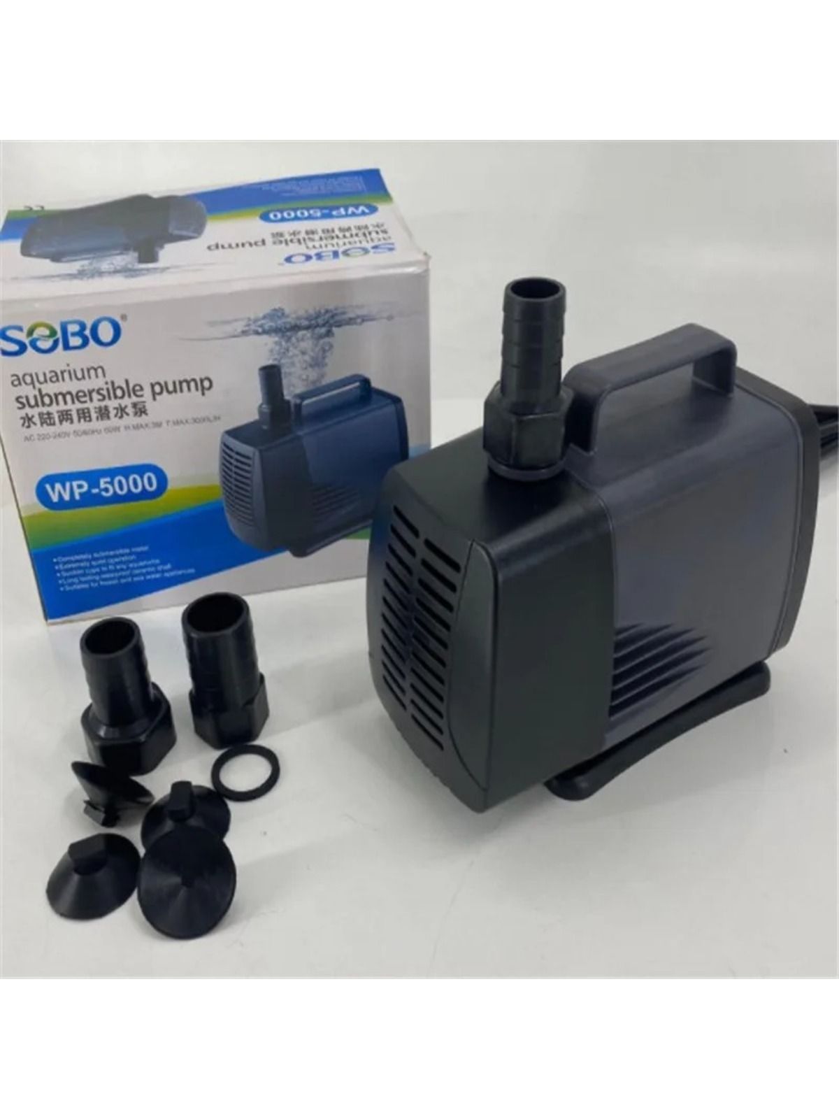 SOBO WP-5000 60 Вт 3000 л/ч насос для аквариума и пруда, погружной и внешний, для циркуляции и фильтрации воды