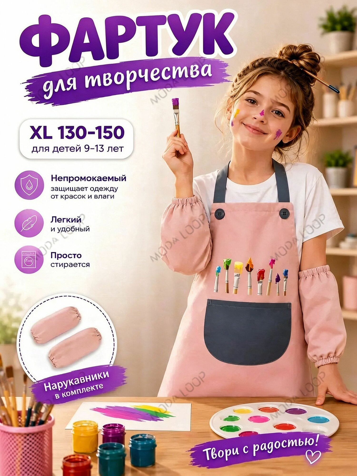 Унисекс водонепроницаемый фартук для рисования, антизагрязный