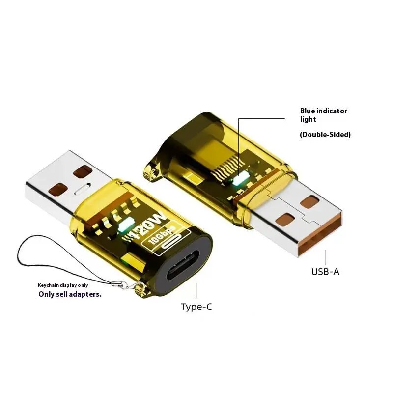 Адаптер USB 3.2 к Type C JINHF 120 Вт E