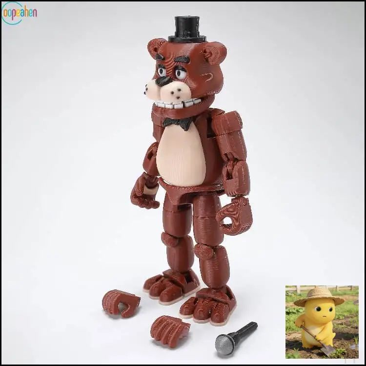 Фигурка Lucky13 Фредди Фейт Беар из FNAF, 3D-печатная коллекционная модель для геймеров и фанатов хорроров