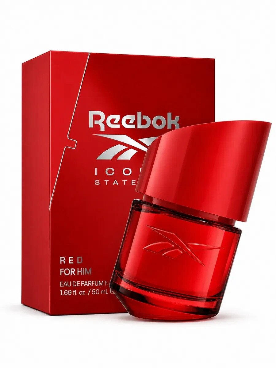 Парфюмированная вода Reebok Iconic Statement Red 50 мл мужская. древесная
