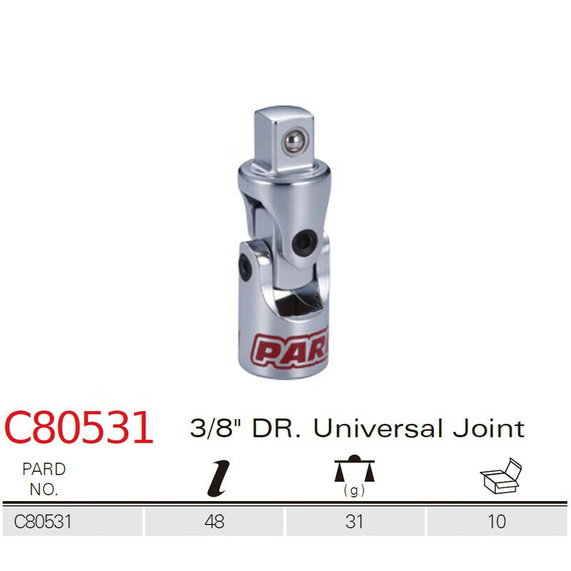 PARD C80531 Адаптер для гаечного ключа 3/8 дюйма для электроинструмента Универсальная установка Точная конструкция