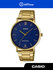 Наручные часы CASIO Collection, синий, золотой