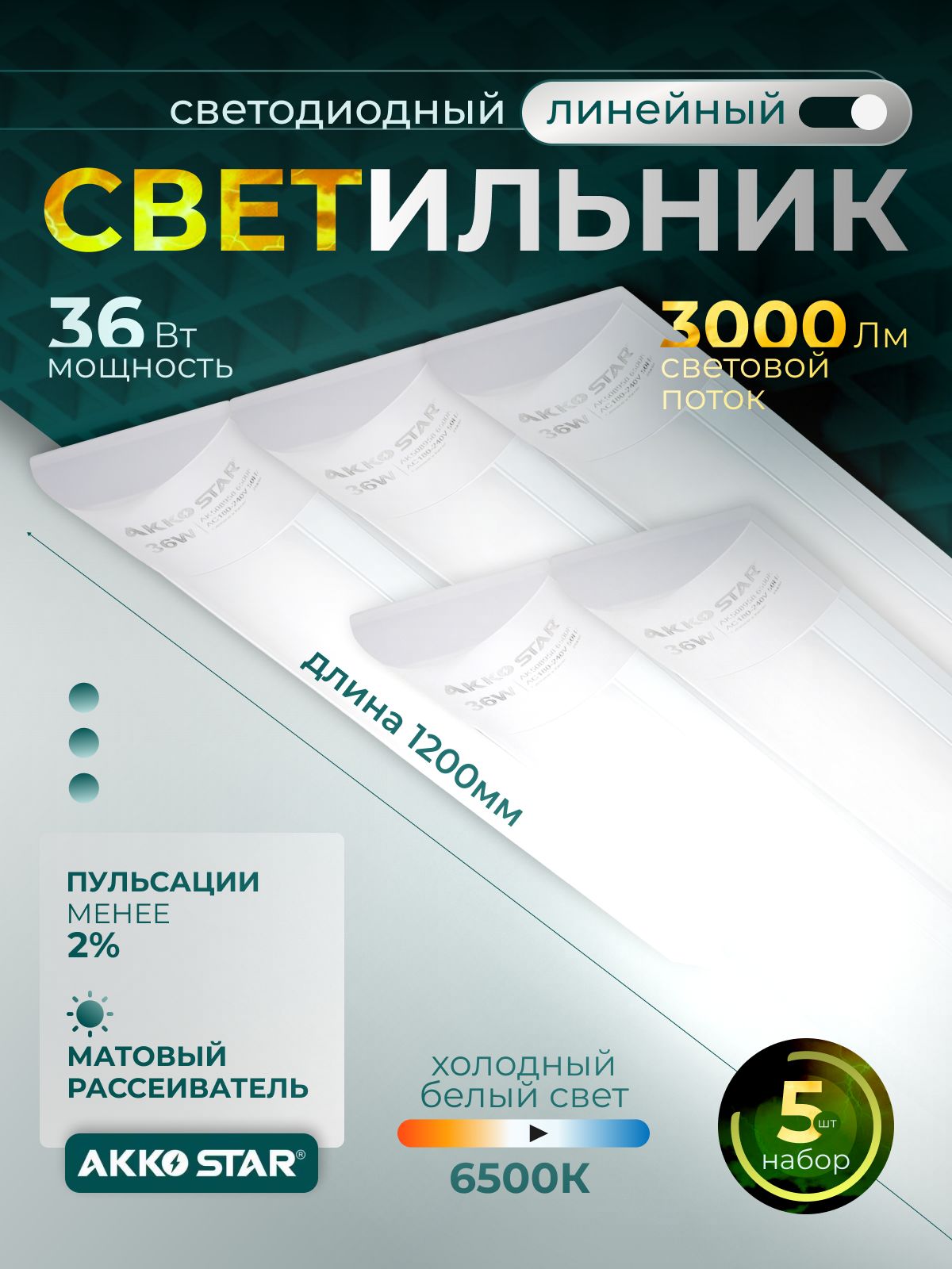 AKKO STAR Потолочный светильник, 36 Вт