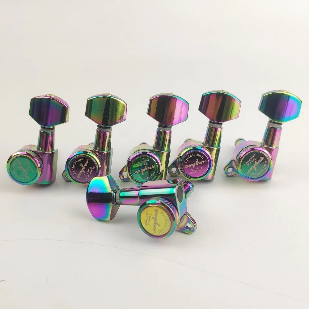 GUYKER Механические тюнеры для гитары 1:18 Chameleon Rainbow 6L
