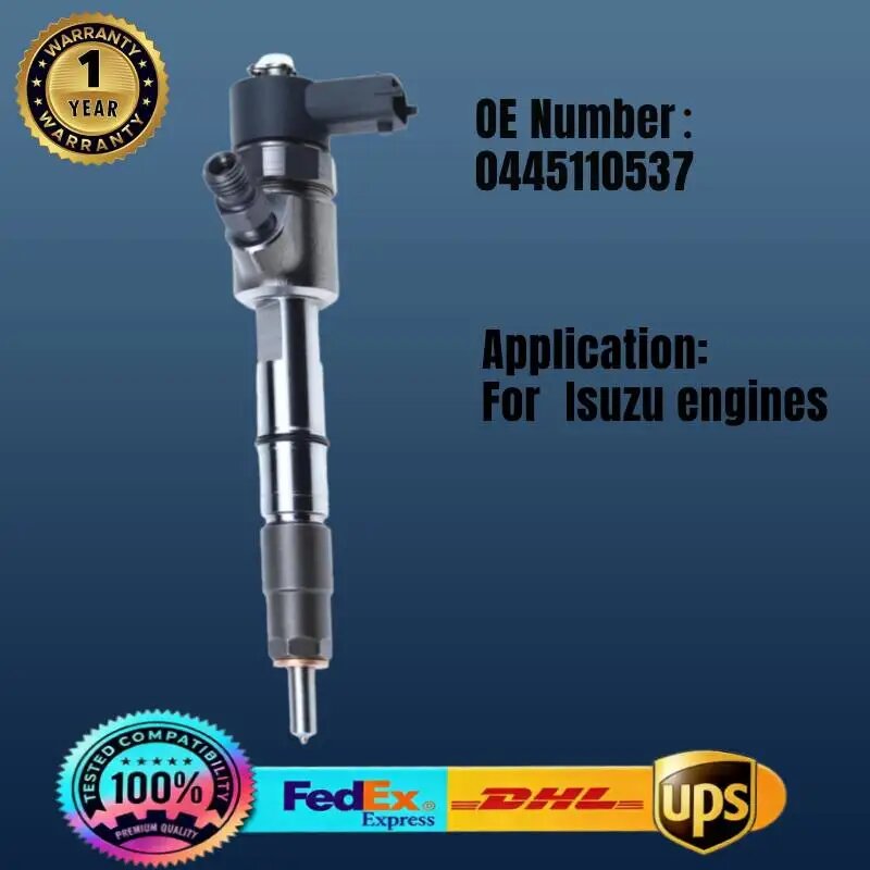 Исузу 0445110537 Топливная форсунка Common Rail / Форсунка дизельного двигателя, Аналог OEM