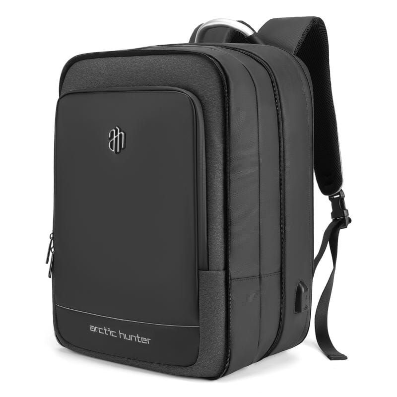 Рюкзак Arctic Hunter B00227L для ноутбука 17", расширяемый 24–40 л, с USB-портом, водоотталкивающий, 3 в 1 для поездок и работы
