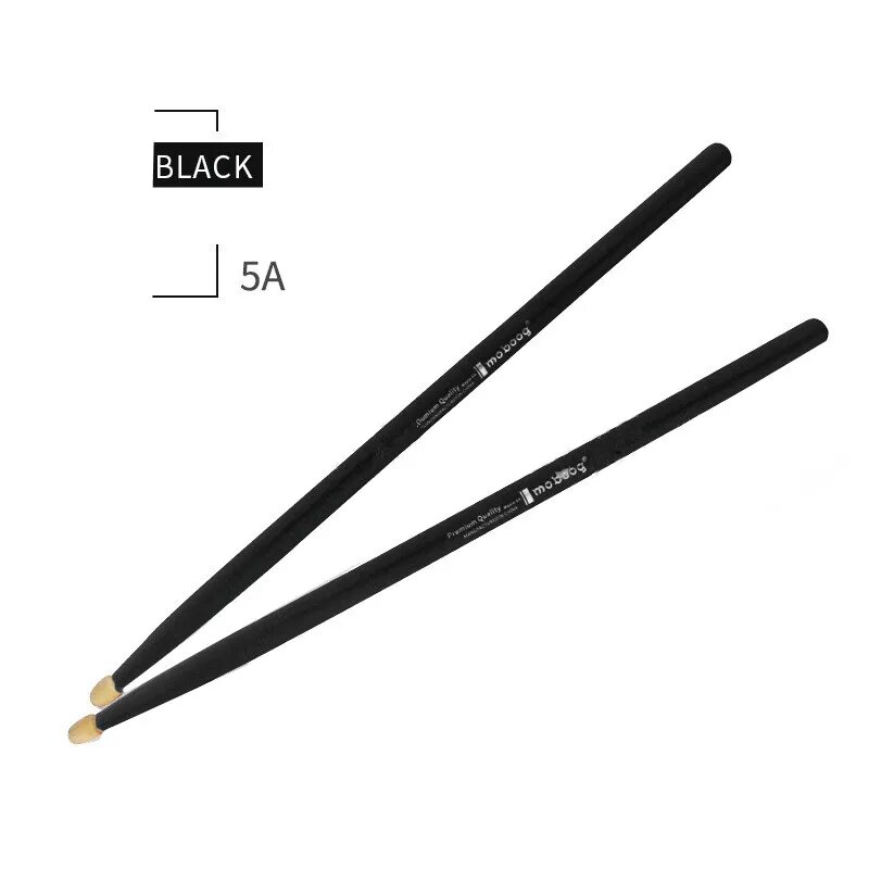 Барабанные палочки 5A из кленового дерева разноцветные black
