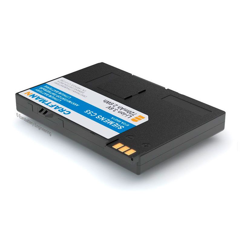 Стандартный аккумулятор Craftmann 720mAh для телефона Siemens A52/A55/C55 (EBA-510)