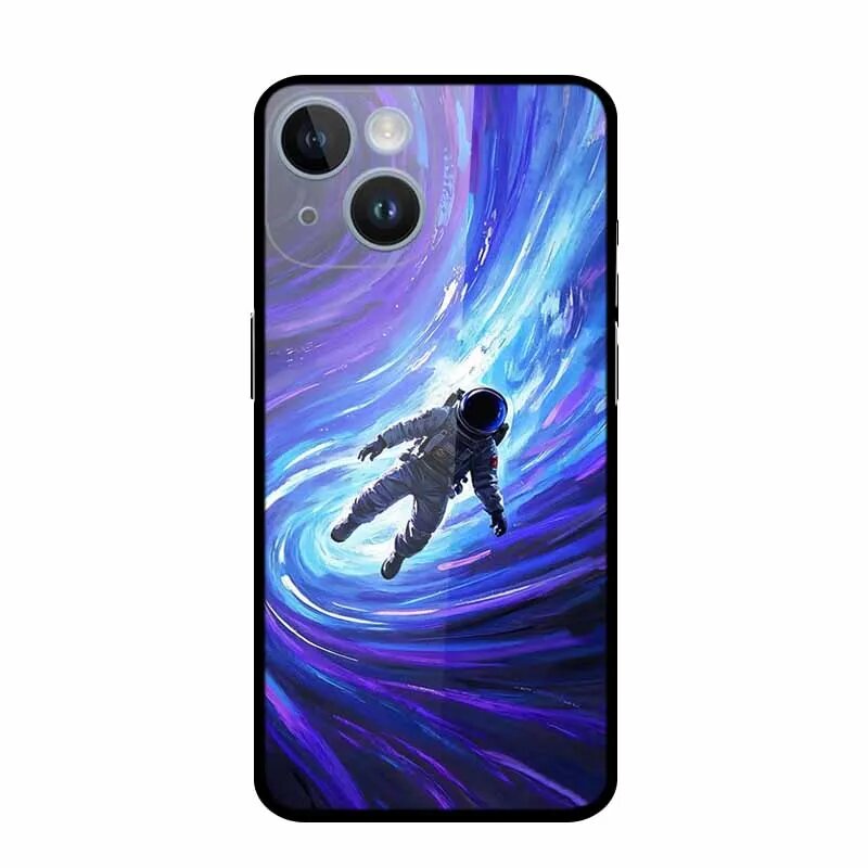 Стеклянный чехол для iphone 16 14 15 plus 13 pro max Apple iphone 13 Mini Luxury Phone Back Capa Bumper Case Жесткий закаленный защитный чехол