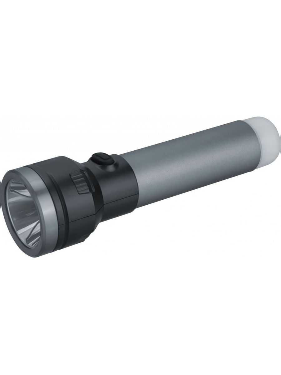 Фонарь Navigator NPT-CP29-ACCU, пластик, 2 режима,1LED,3Вт+4LED,1Вт, Li-Ion,3.7В, серый.