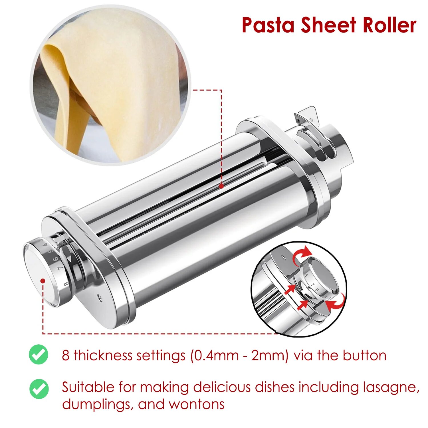 Ролик для пасты Pasta Sheet Roller