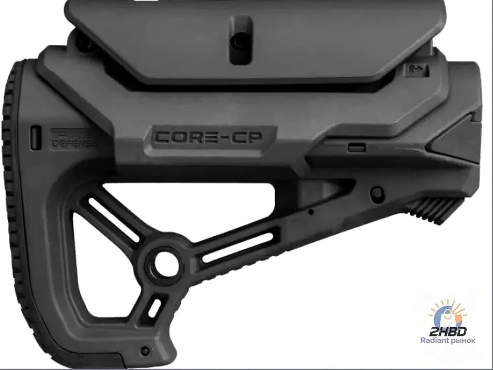 Задняя поддержка Fab Defense GL CORE S CP полимерный с упором для щеки, Black Золото, Трейд 005
