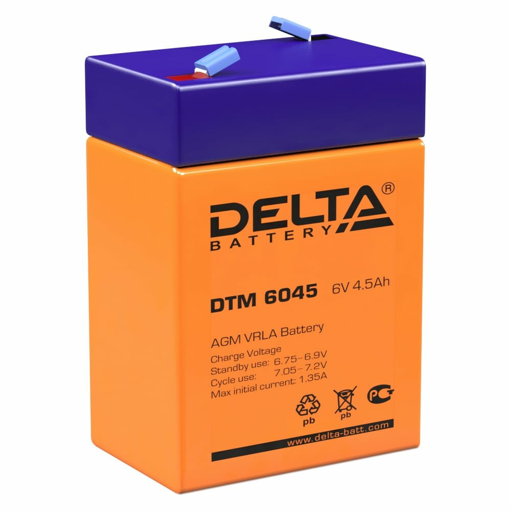 Батарея аккумуляторная Delta DTM 6045