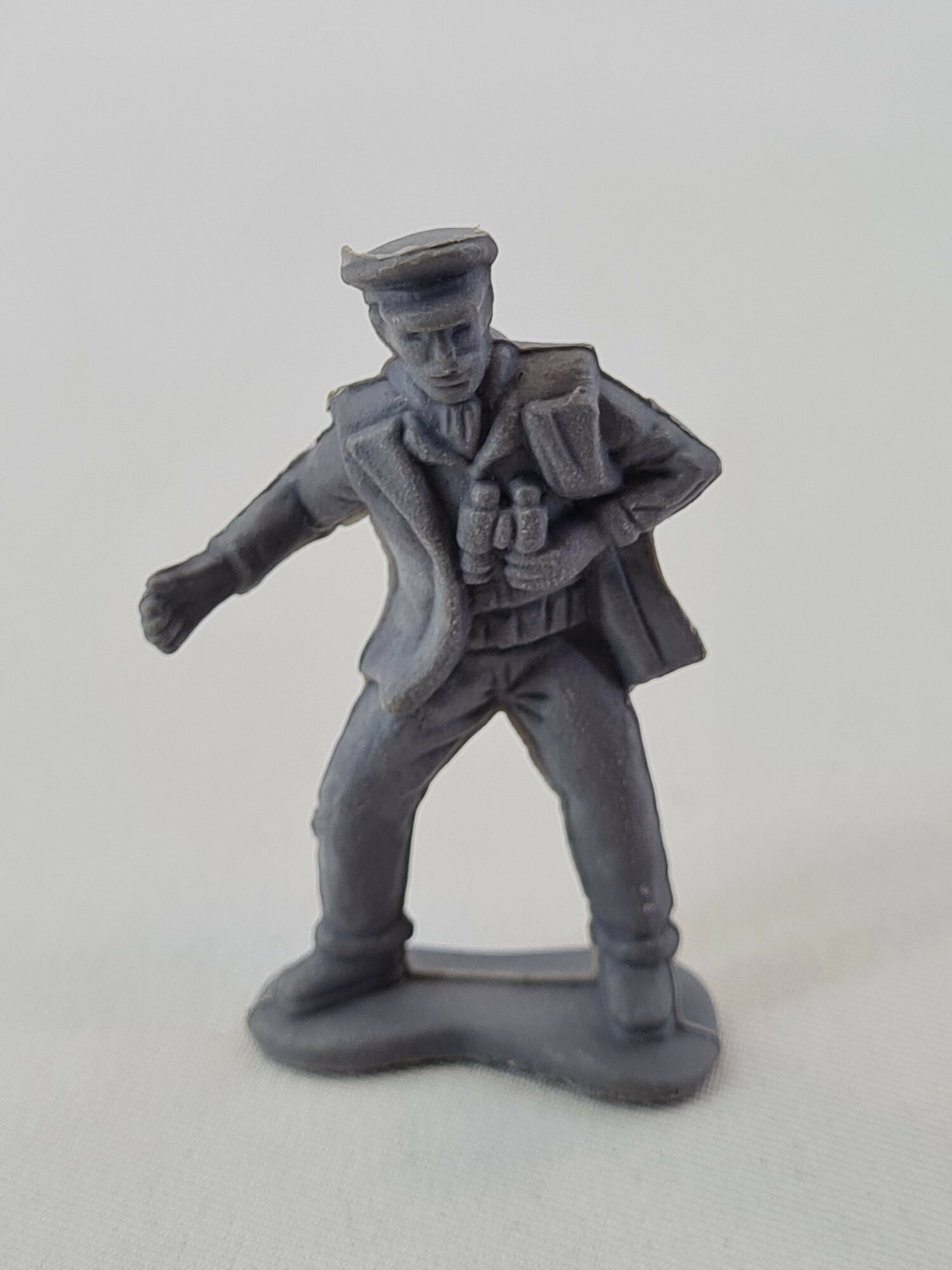 Винтажная игрушка СССР, фигурка моряка в форме. Советский коллекционный сувенир для тематического ин