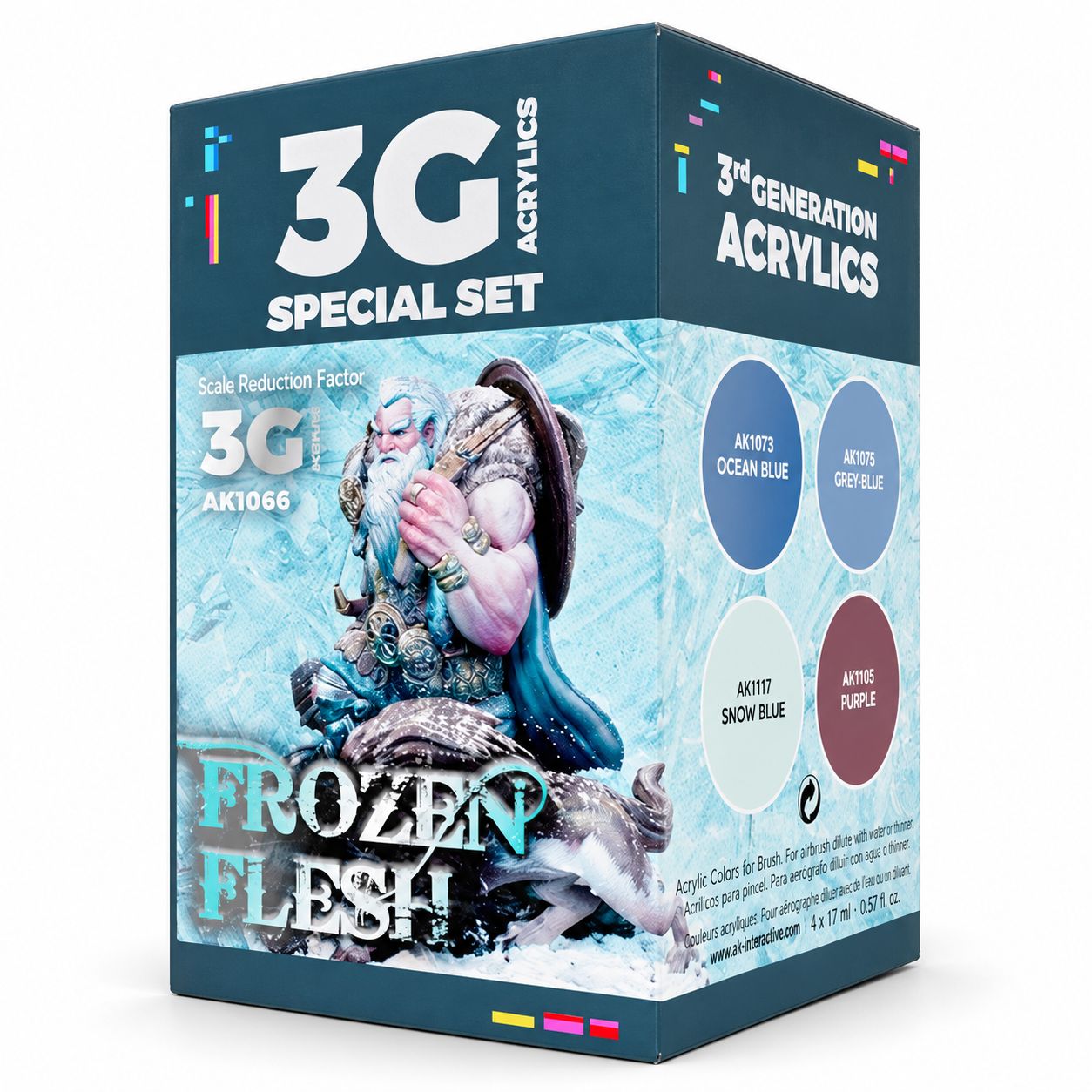 Набор красок Wargame set - FROZEN FLESH АК 1064