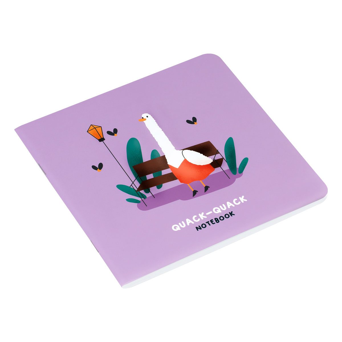 Записная книжка 170x170мм MESHU "Quack-Quack", 40 листов, soft-touch ламинация (MS_53372)