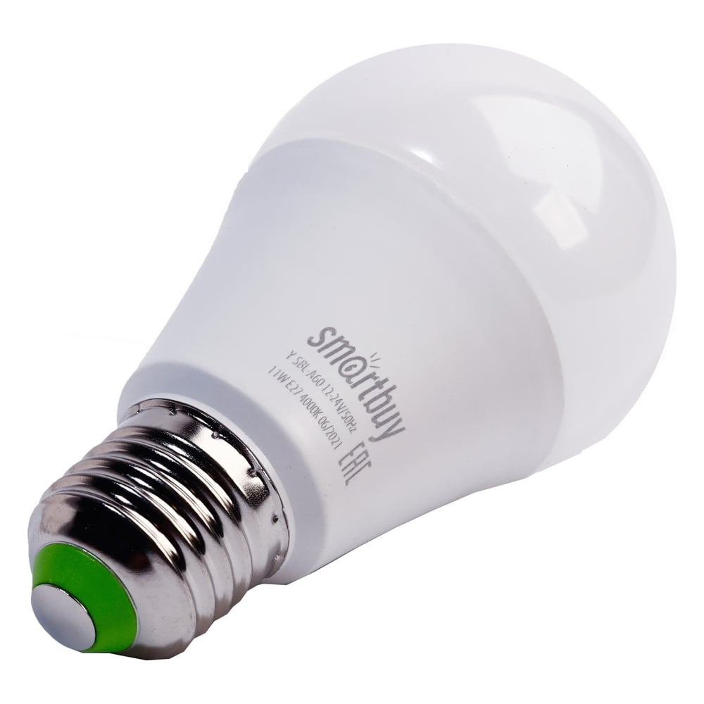 Светодиодная LED лампа Smartbuy A60_12-24В-11W00/E27 SBL-A60_12-24-11-40K-E27