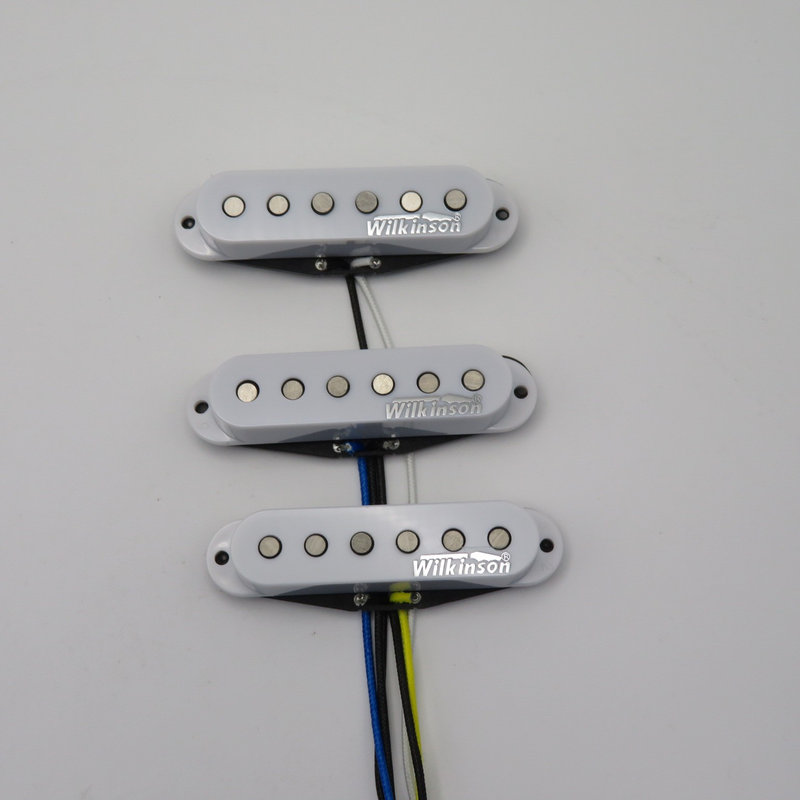 Гитарный звукосниматель Wilkinson WVS Alnico5 SSS с одной катушкой и комплектом проводов для подключения потенциометра