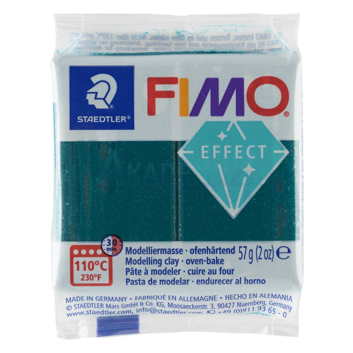 FIMO Effect Galaxy полимерная глина 8010-562 цвет галактический зеленый