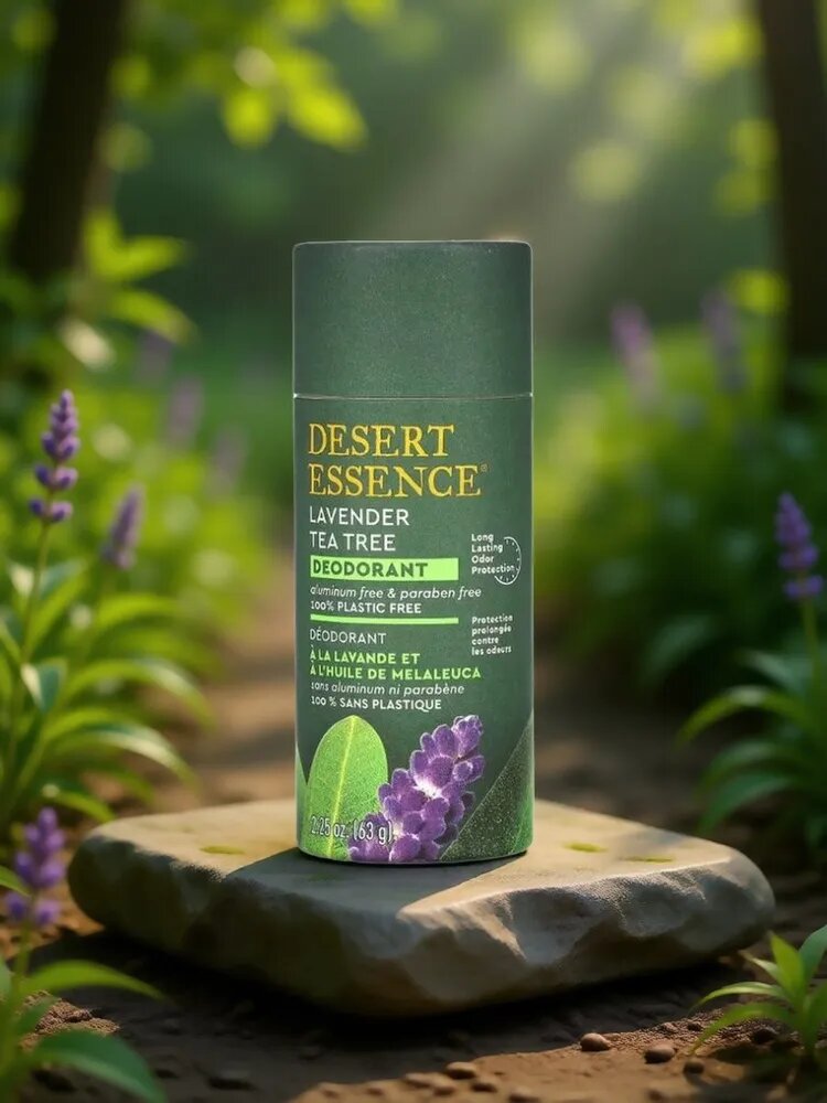 Desert Essence, дезодорант, лаванда и чайное дерево, 63 г