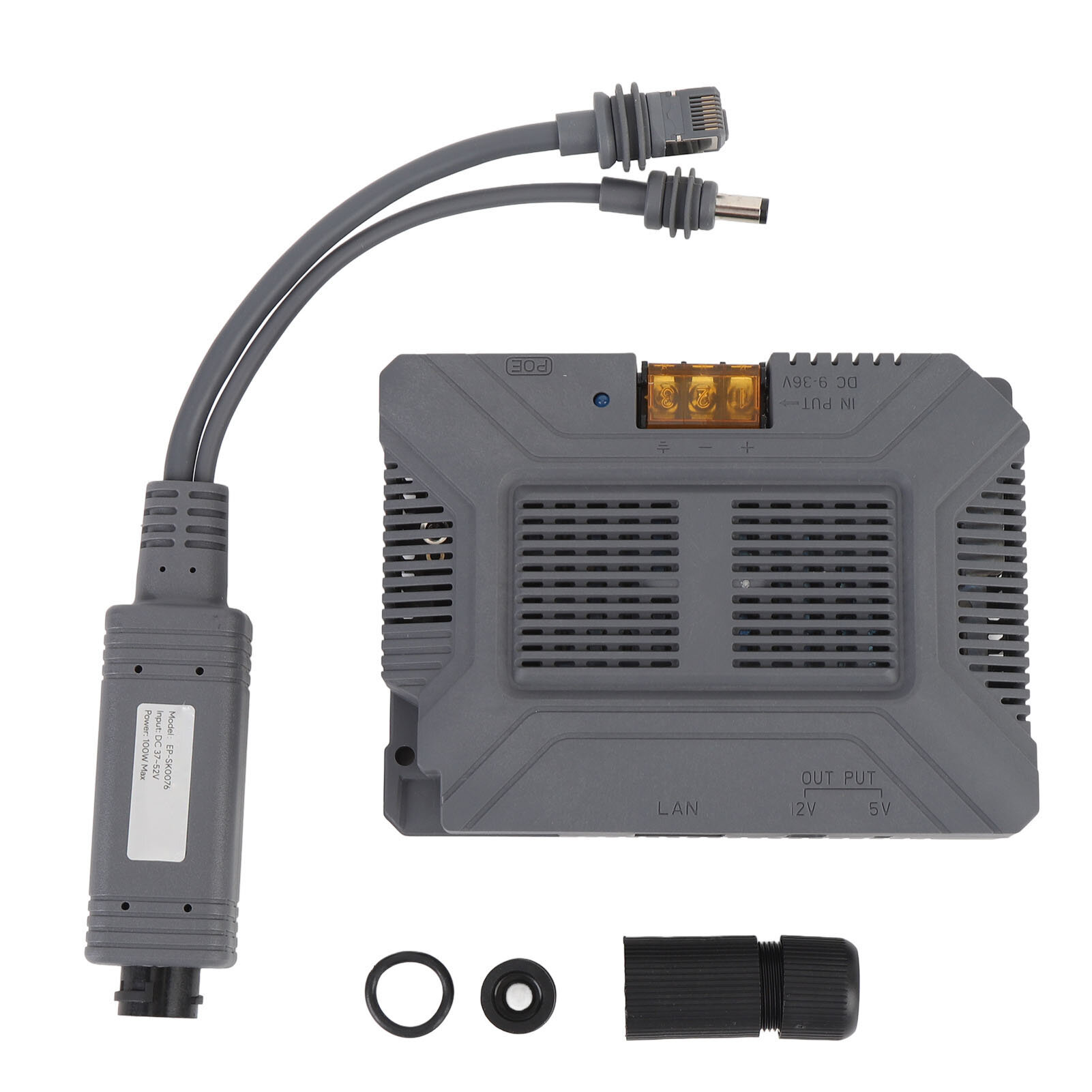 5 в 1 PoE-инжектор DC9-36V 150W GigE Пассивный PoE-инжектор с разветвителем DC37-52V 100W для Mini Dishy