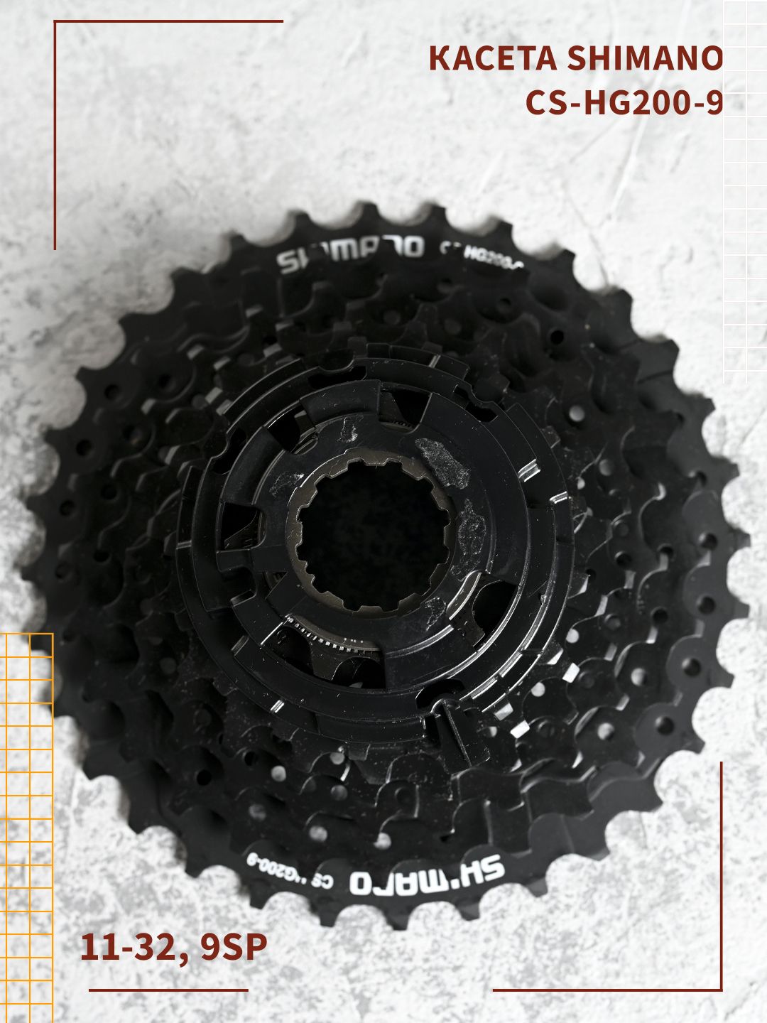 Кассета Shimano CS-HG200-9, 11-32T, 9 ск.