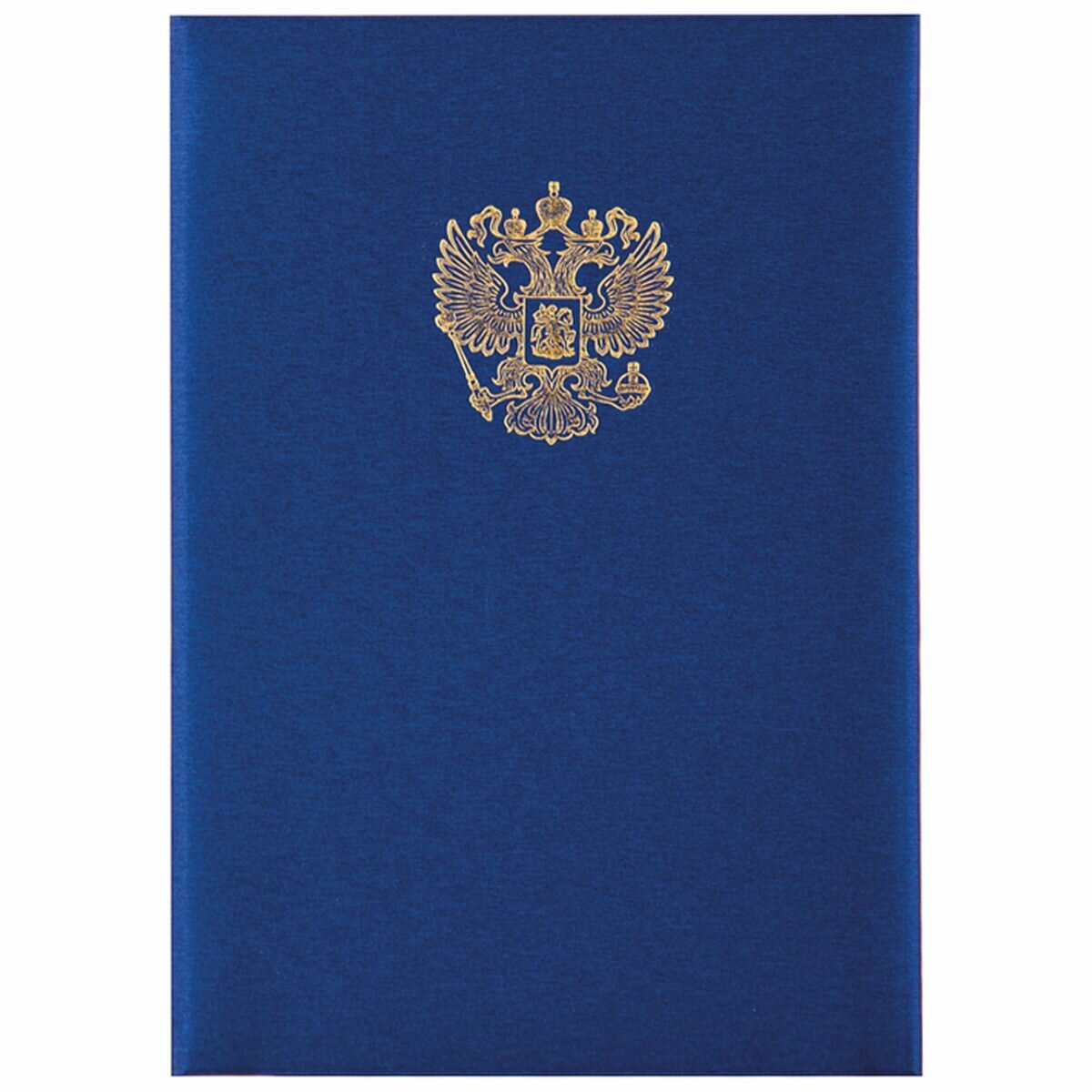 Папка адресная "Герб России" OfficeSpace (А4, 220x310мм, балакрон) синяя, инд. упаковка (261581), 1шт.