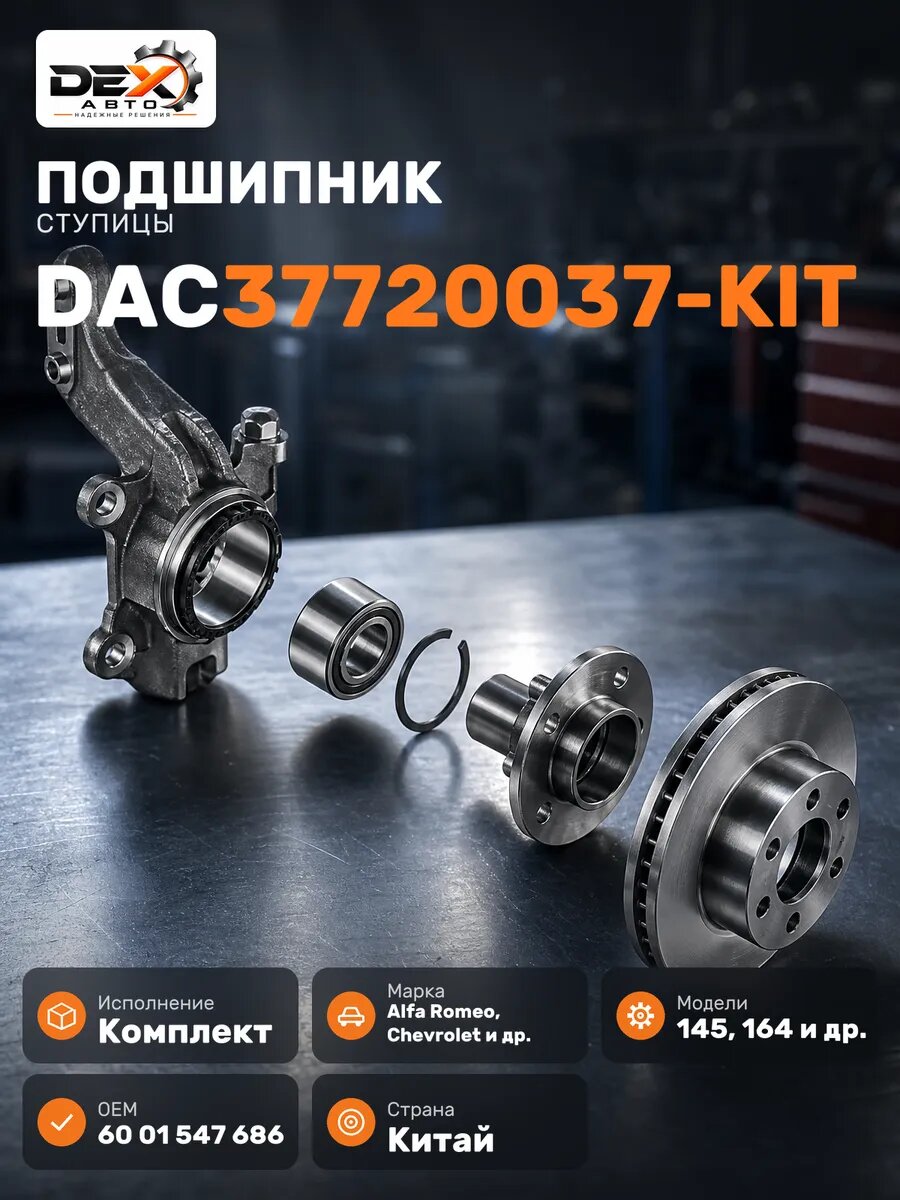 Подшипник ступицы DAC37720037-KIT для Alfa Romeo 145